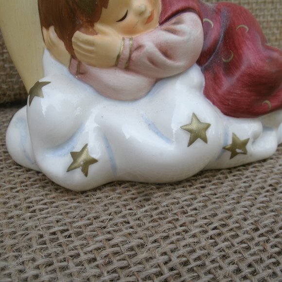 Goebel | Accents | Goebel Sleeping Angel Crescent Moon Figurine | Poshmark